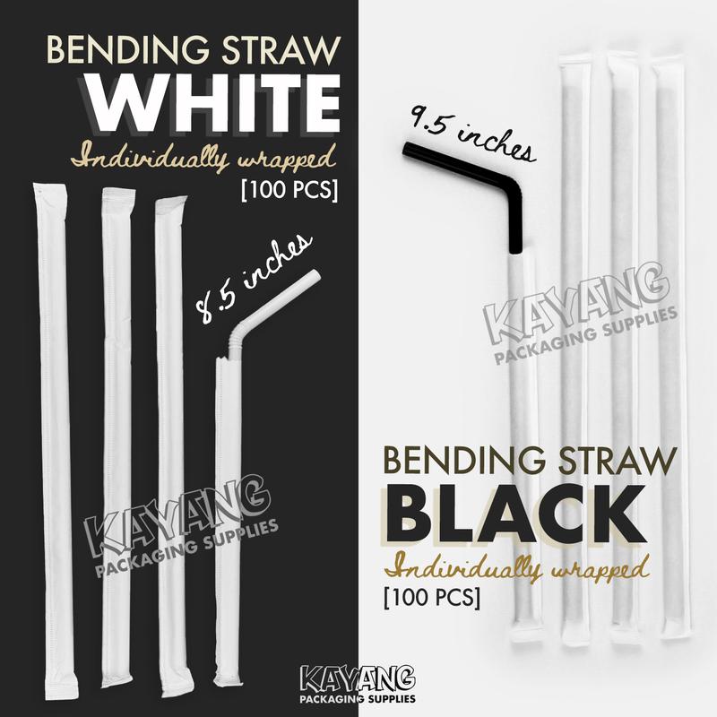 Bending straw, Individually wrapped or non-wrapped [100 pcs] - TikTok ...