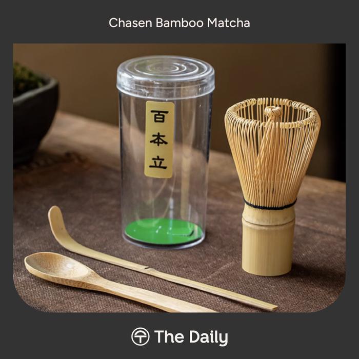 Promo Chasen Bamboo Matcha Tea & Spoon - Alat Pengaduk Sendok Bambu ...