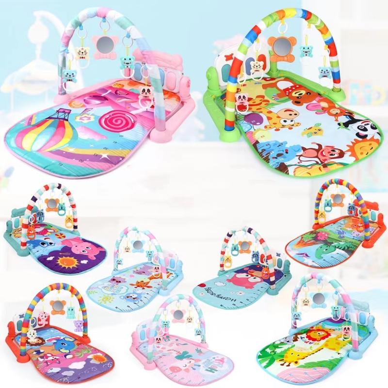 Baby Toys Musical Play Gym Piano Music Newborn Mat Playmat Cartoon ...