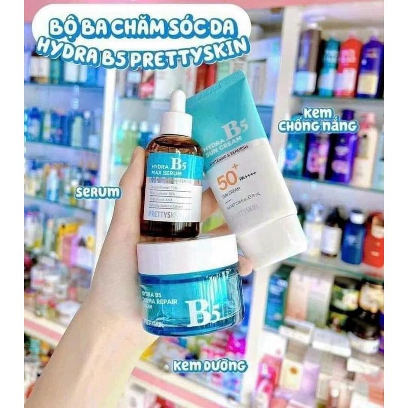 Bộ 3 sản phẩm serum B5+ kem dưỡng B5+ kem chống nắng B5 - TikTok Shop ...