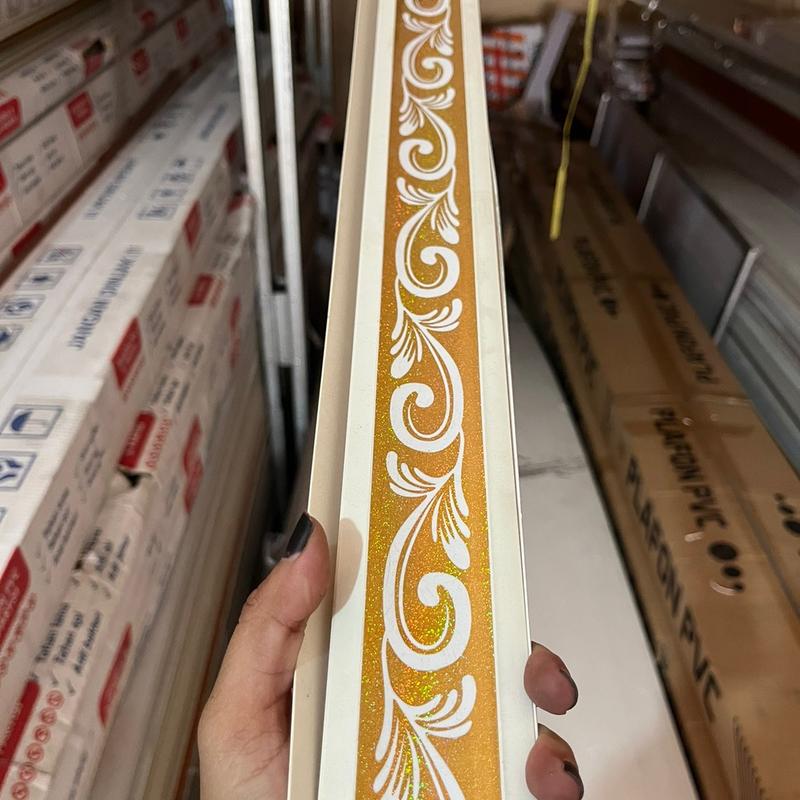 Lis Profil Plafon PVC list tembok pvc lebar 6cm - Shop | Tokopedia