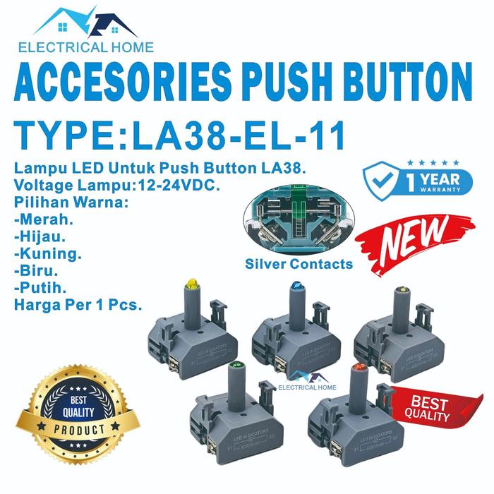 Jual Lampu Led 12-24VDC Untuk Push Button TYPE LA38 - Biru - Kota ...