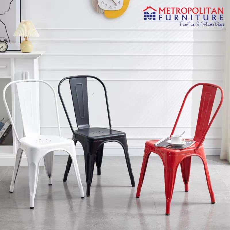 Kursi Besi Cafe Bar Makan Industrial Bangku Minimalis Chairs - Shop ...