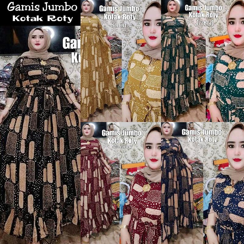 Gamis jumbo kotakroty Gamisberas Gamisviral - Shop | Tokopedia
