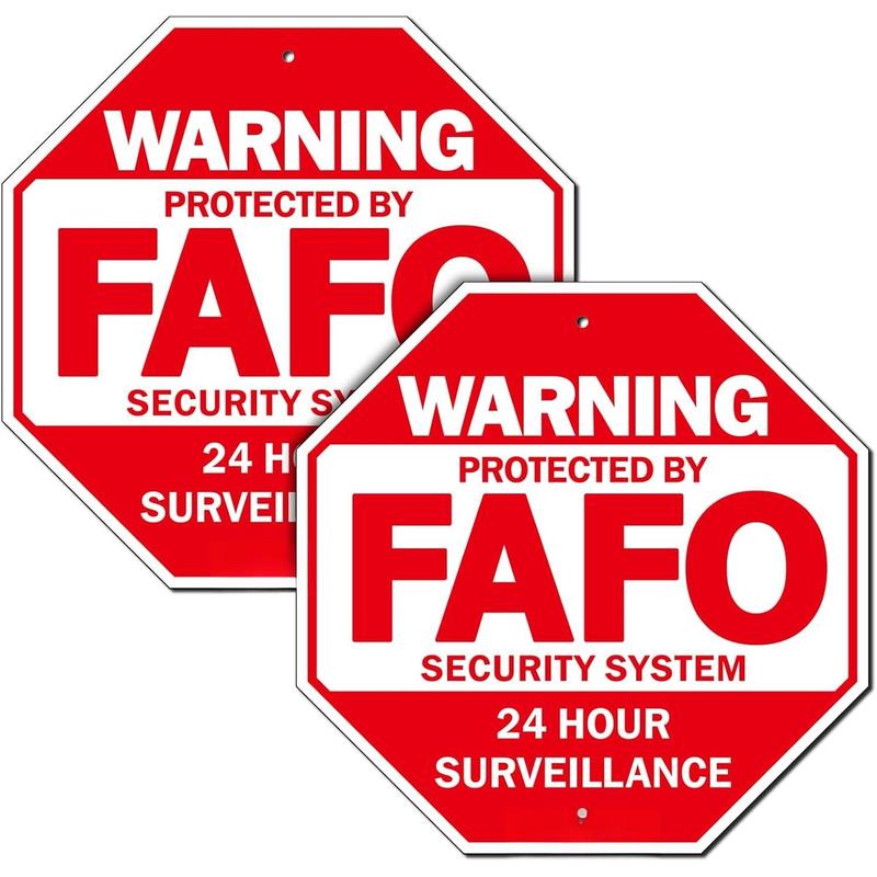 2Pack FAFO Sign, Around and Find Out Sign, FAFO Home Sign - TikTok Shop