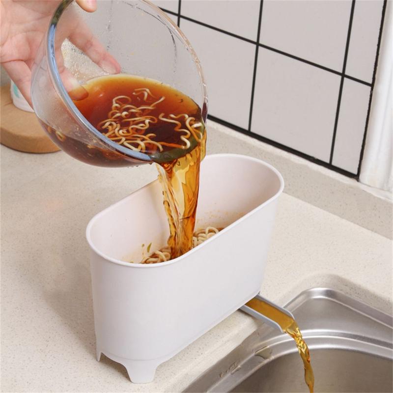kitchen Waste Drain Bucket Food Residue Storage Box Soup Filtering ...