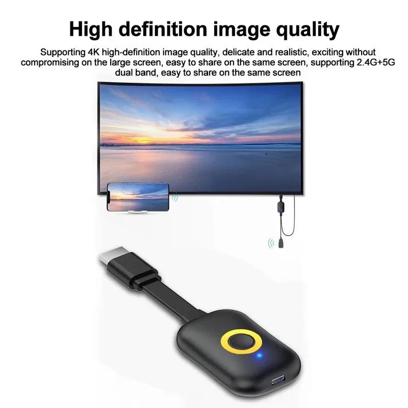 4K HDMI Mirascreen 2.4G/5G Dual Band Wireless WiFi Same Screen - TikTok ...