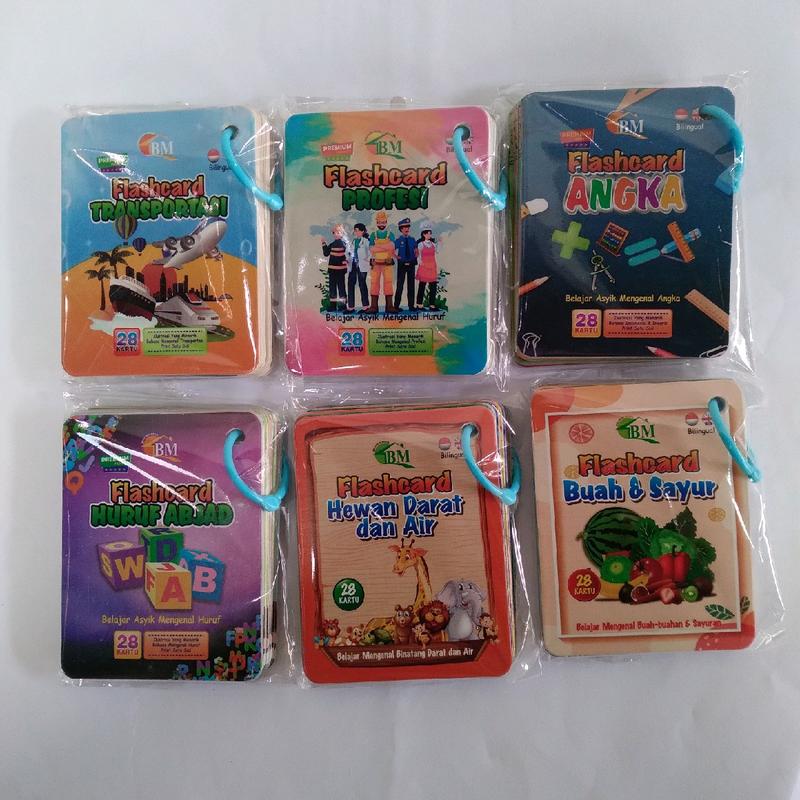 flashcard ring edukasi anak best seller, harga (ecer, grosir - Shop ...