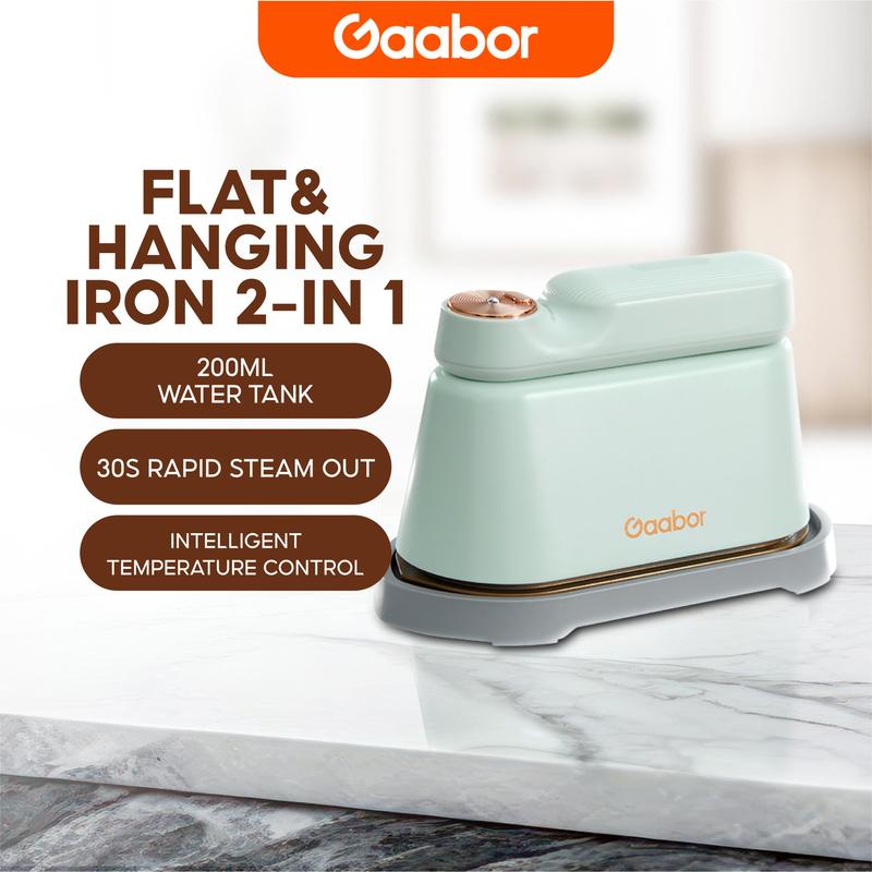 【Hot Selling】Gaabor 2 in 1 Handheld Steamer & Dry Iron Dual Heating ...