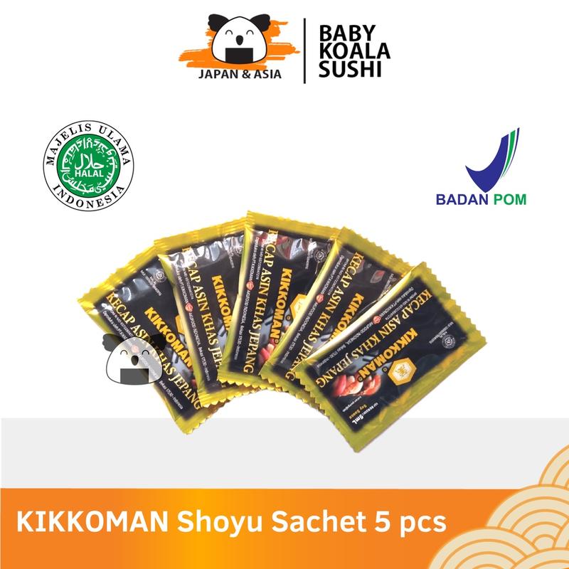 KIKKOMAN Shoyu Sachet 5 pcs | Kecap Asin Jepang Halal 5 ml - Shop ...