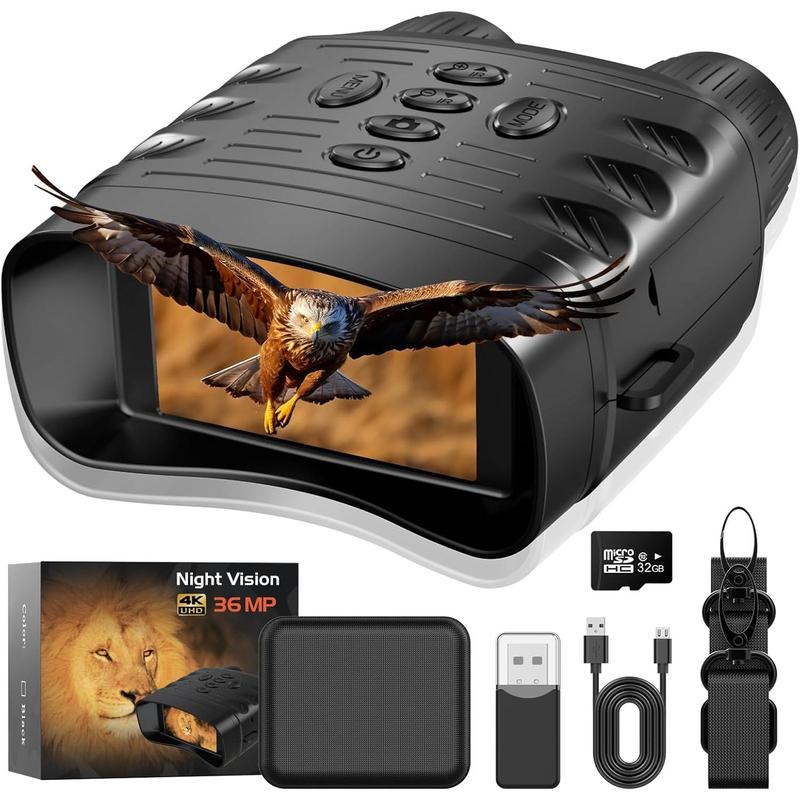 Night Vision Goggles 4K 36MP FHD Binoculars for Adults Millitary ...