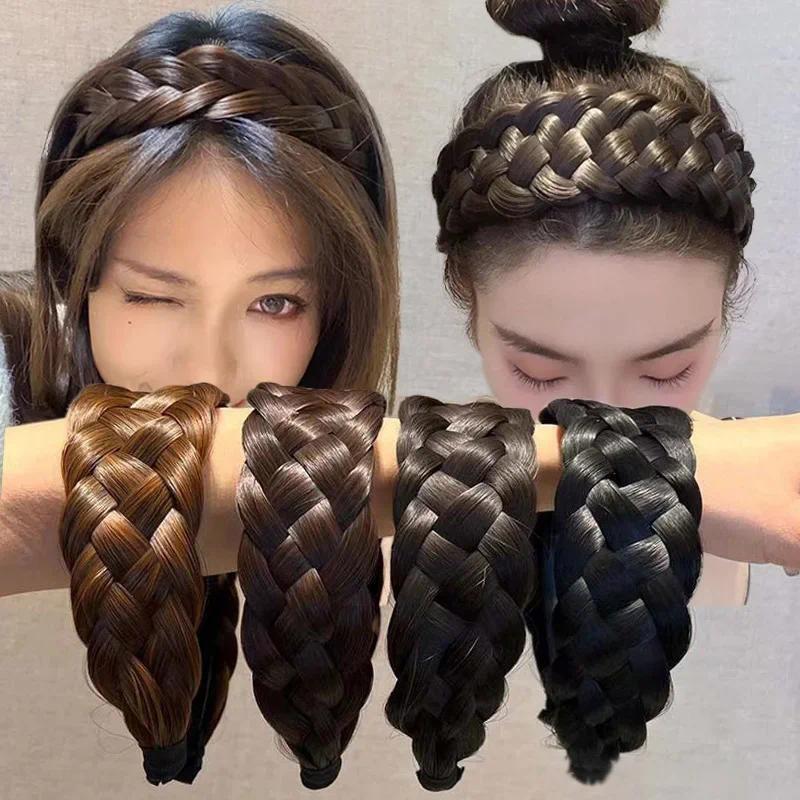 Rambut palsu tocang lima helai melebar, ikat kepala Harajuku - TikTok ...