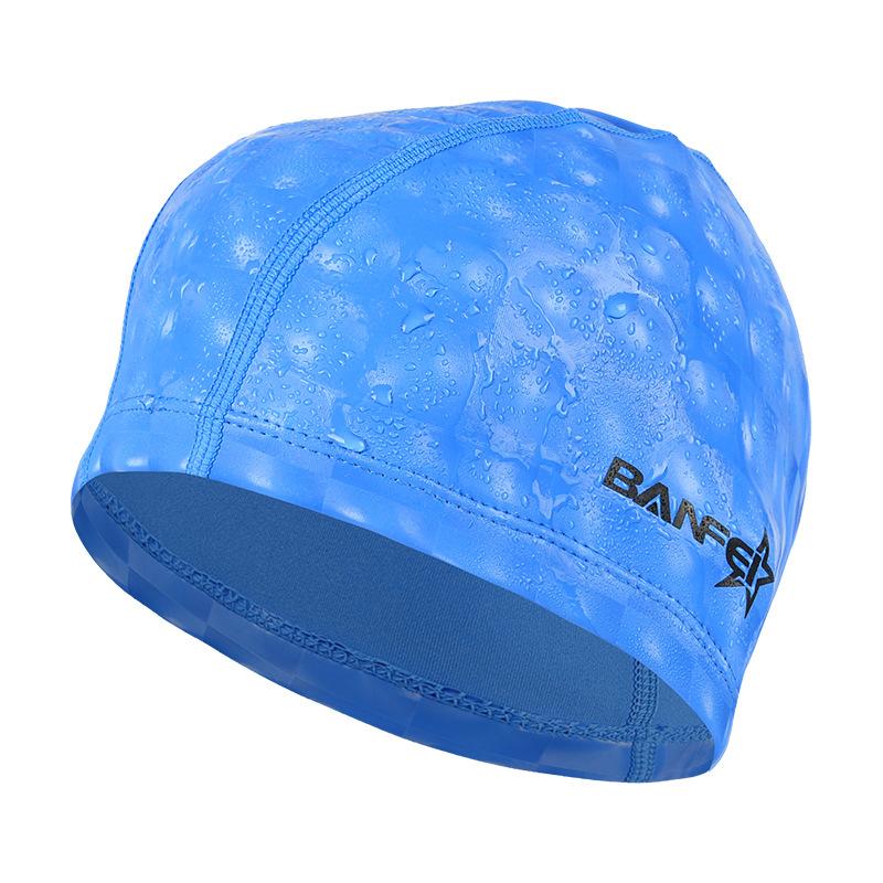 Professional Swimming Cap Flash PU Coating Swimming Cap Comfortable ...