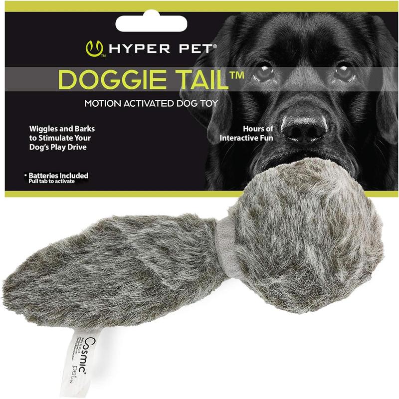 Hyper Pet Doggie Tail Interactive Plush Dog Toys (Wiggles, Vibrates ...