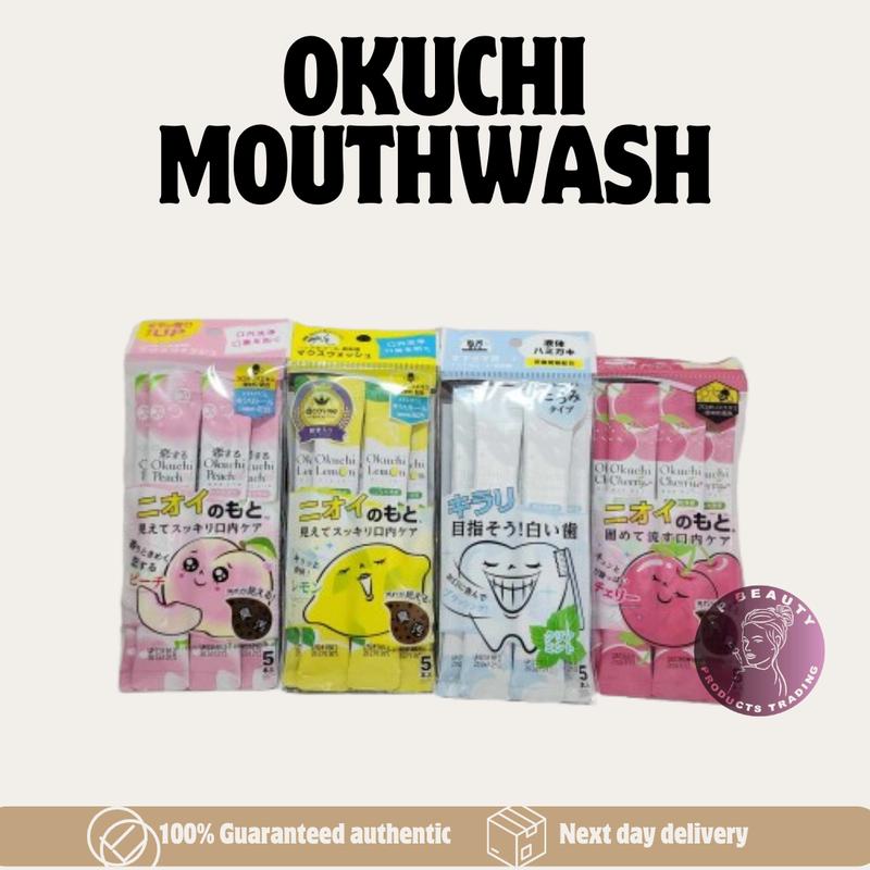 Okuchi Mouthwash (Lemon,Mint,Cherry,Peach) Antibacterial - TikTok Shop ...