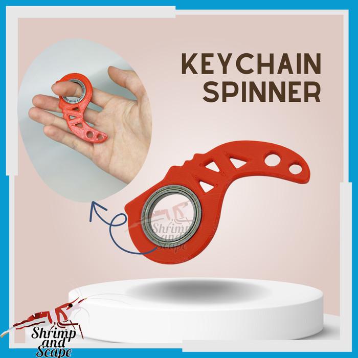 Keyrambit Keychain Spinner Gantungan Kunci Mainan Fidget Karambit ...