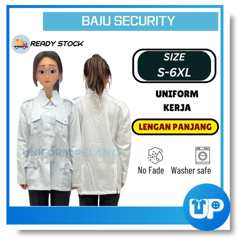 Baju Security Putih Guard Taxi Driver College Medical Unifor - TikTok ...