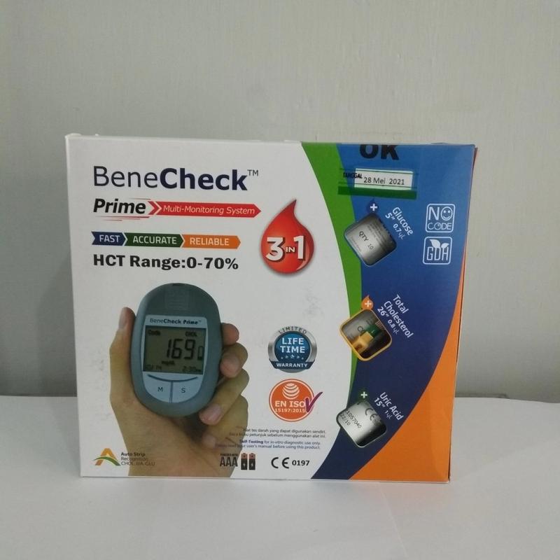 Benecheck Prime 3 in 1 Gula Darah Kolesterol Asam Urat - Shop | Tokopedia