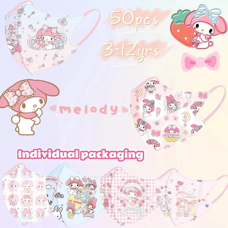 Ready Independent Packaging 50pcs Melody 3D Kids Mask 3-12ageCartoon ...