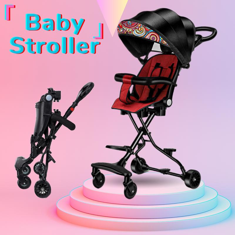 Magic Stroller - Stroller Bayi Lipat 2 Cara 4 Roda Ultra Ringan ...