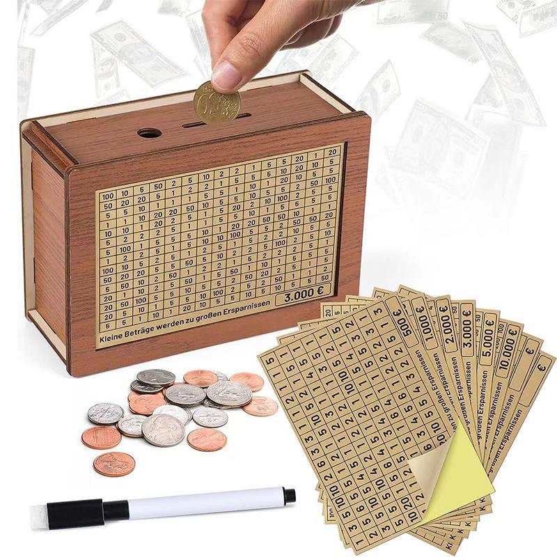 Bank Syiling Kayu Rumah, DIY, Hadiah Kreatif, Sesuai untuk Kanak-kanak ...