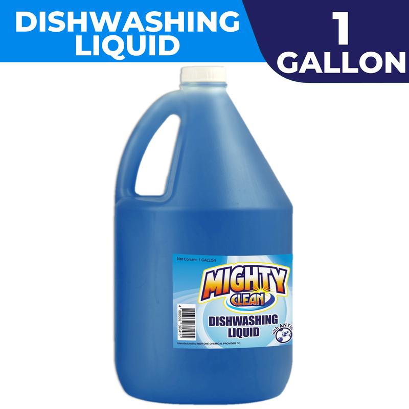 1 GALLON Mighty Clean Dishwashing Liquid Blue Antibacterial DWL ...
