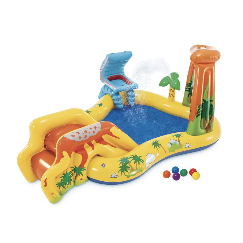 Inflatable Kids Dinosaur Play CenterOutdoor Water Park Pool with ...