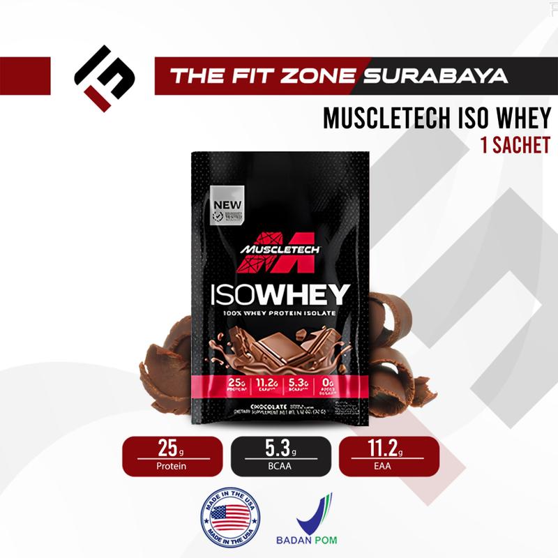 Muscletech Iso Whey 1 Sachet Whey Protein Isolate - Shop | Tokopedia