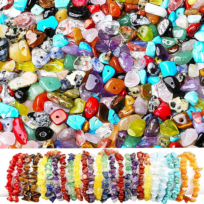 nshoceng 1 Bag Natural Stone Beads Vibrant Color Hole Drille - TikTok ...