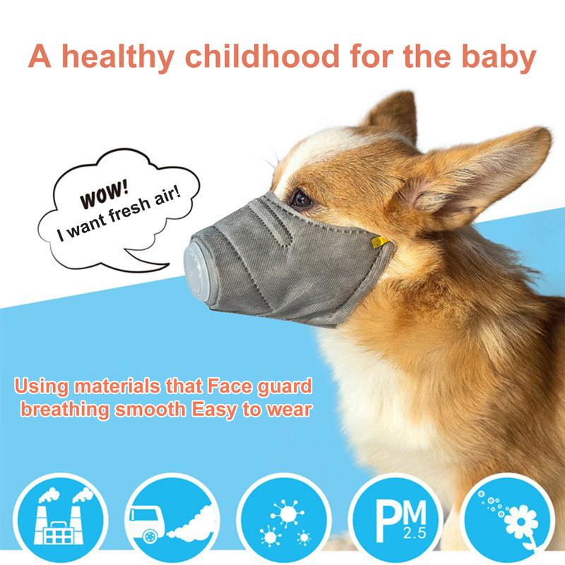 3 Pcs Reusable Dog Air Filter Muzzle Adjustable Anti Dust Do - TikTok ...