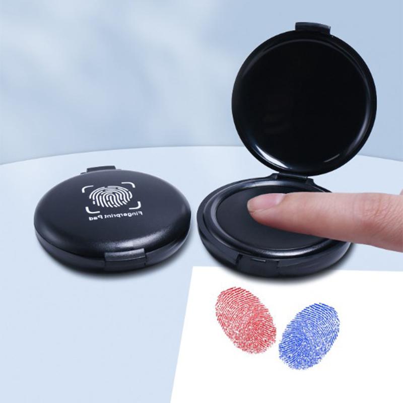 1PC Fingerprint Ink Pad Thumbprint Ink Pad For Notary Fingerprint ...