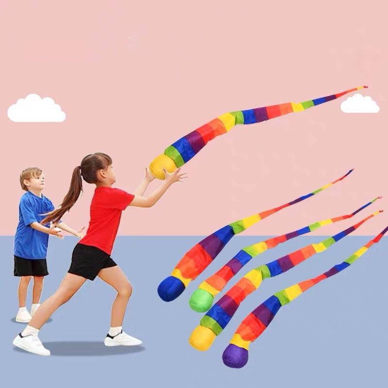 1pcs Hand Throw Ribbon Sandbag Meteor Ball Toss Game Kindergarten ...