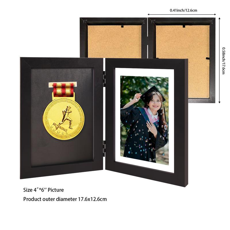 4*6'' Medal Frame 1 Slot Book Type Black White Polystyrene For - TikTok ...