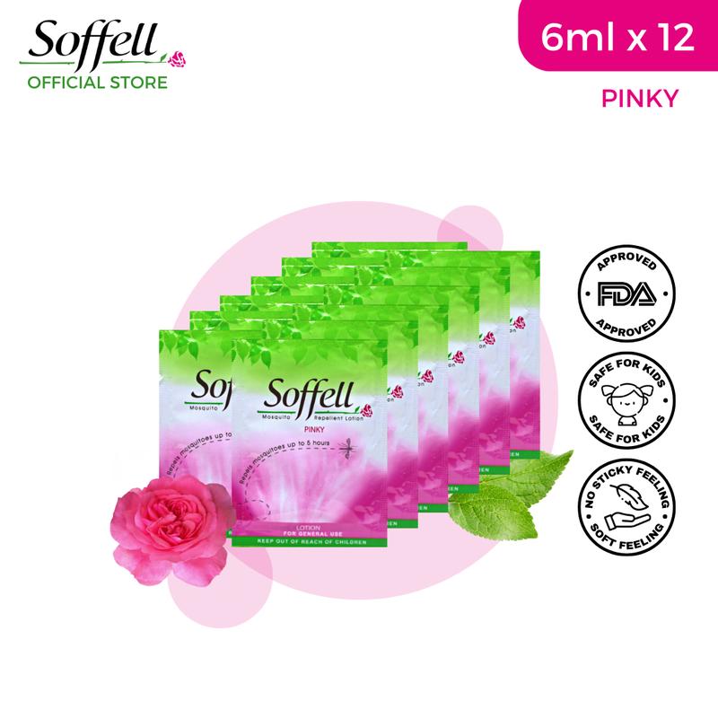 Soffell Mosquito Repellent Lotion Pinky Sachets (6ML Each) - TikTok Shop Philippines