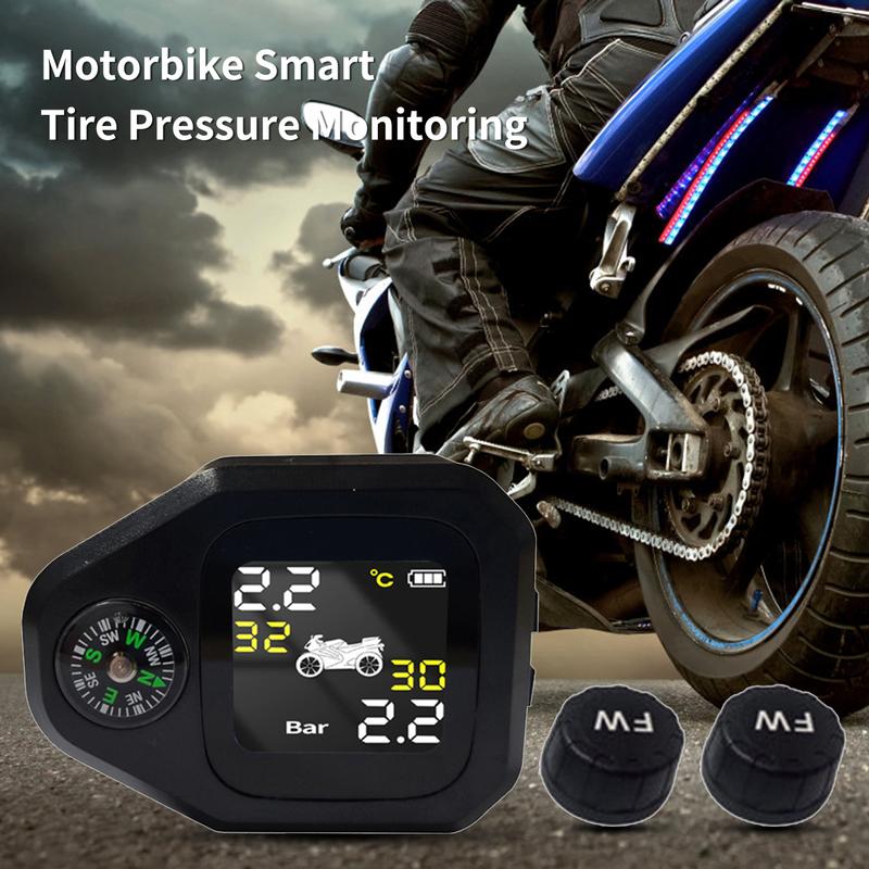 Motorcycle TPMS with Compass Dustproof Easy Installation Hig - TikTok ...