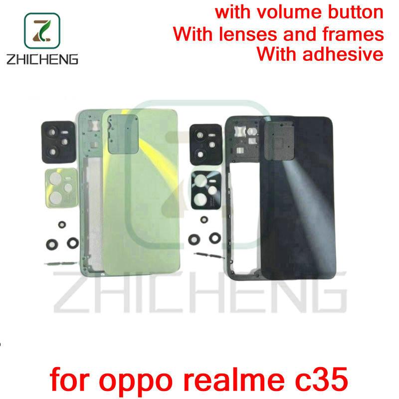 For oppo realme C35 New Back Cover Battery Door Rear Case Back - TikTok ...