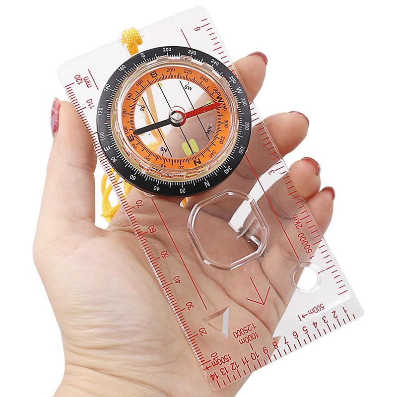 Mini Lanyard Compass Scale Map Compass For Military Travel Outdoor ...