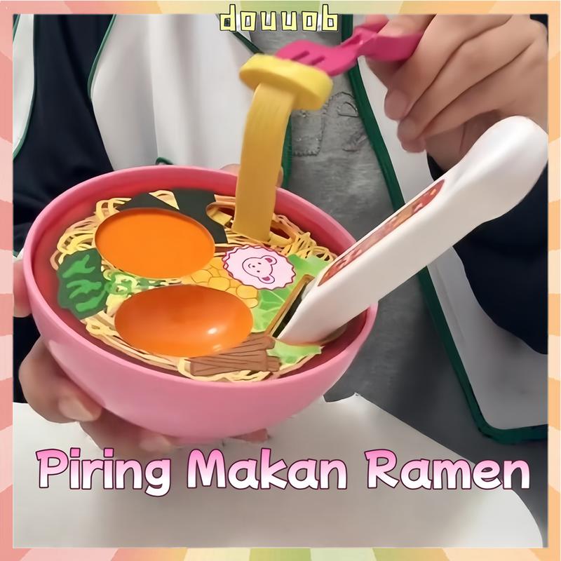 Mainan Piring Makan Boneka Mell Chan Ramen Set Baby Alive Doll Plate ...