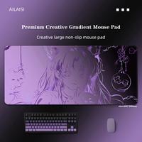 Promo Premium Large Mouse Pad Gaming Mouse Pad Gradient Line Anti-Slip ...