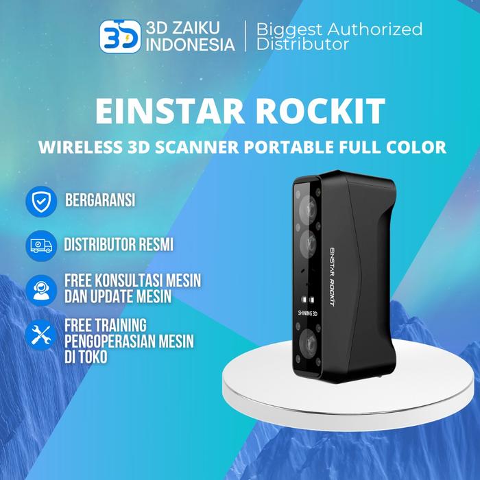 Promo Shining 3D Einstar Rockit Wireless 3D Scanner Portable Full Color ...