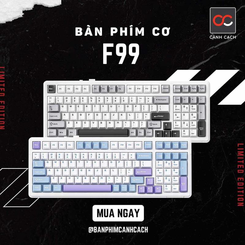 Bàn Phím Cơ Không Dây F99 LED RGB Pin 8000mah - TikTok Shop Vietnam