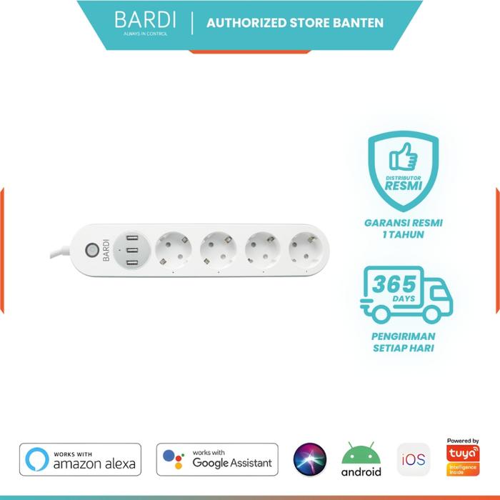 Jual Terbaru BARDI Smart Extension Power Strip Wifi Stop Kontak Socket ...