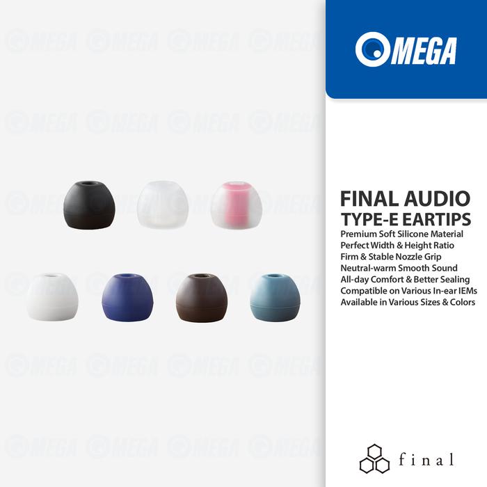 Jual FINAL AUDIO TYPE-E Premium Soft Silicone Eartips for In-ear IEM ...
