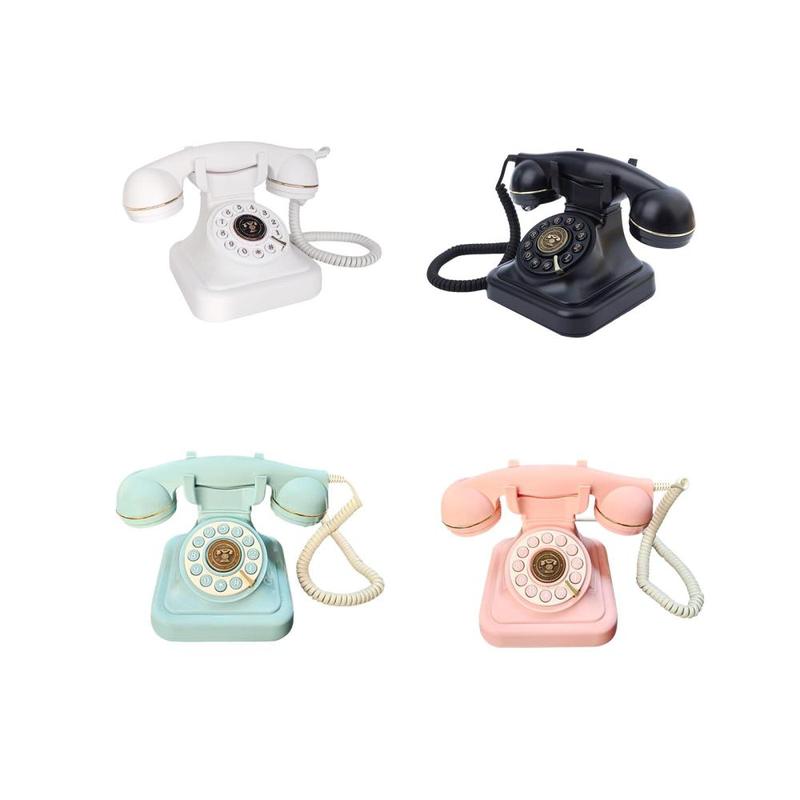 Hiasan Desktop Telefon Retro, Talian Tetap, Gaya Klasik, Telefon ...
