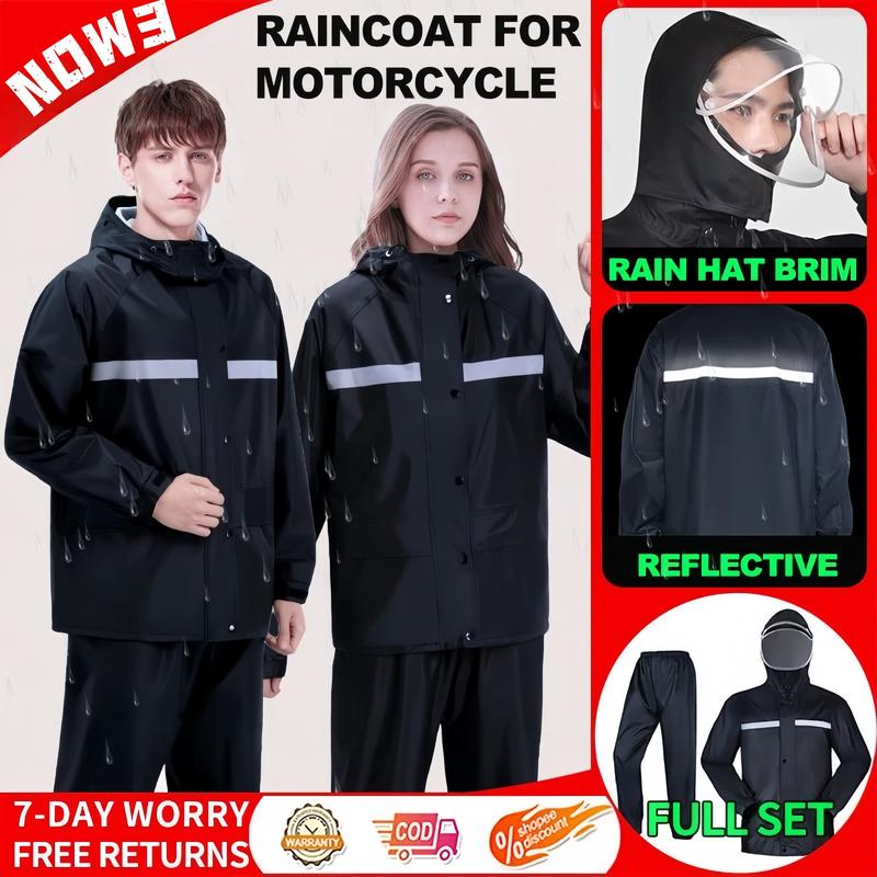 Rain Coat For Motorcycle Waterproof Motor Bicycle Outdoor Raincoat ...