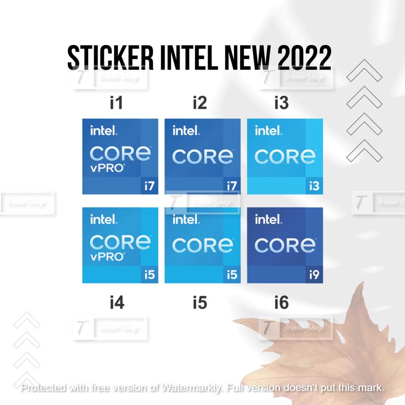 Stiker Laptop Intel Evo Generasi Core i3 i5 i7 i9 - Shop | Tokopedia
