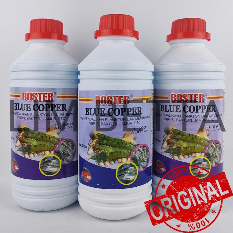 BOSTER BLUE COPPER 1 LITER / ANTISEPTIK CUPRI IKAN DAN UDANG - Shop ...