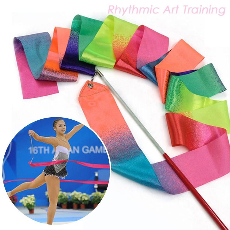 10 Colors Twirling Rod Gymnastics Ribbon Rhythmic Art Training - TikTok ...