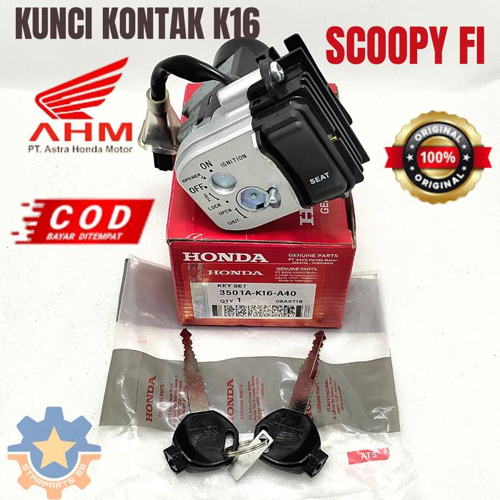 Promo KUNCI KONTAK SET 3501A-K16-A01 MOTOR HONDA SCOOPY FI INJEKSION ...