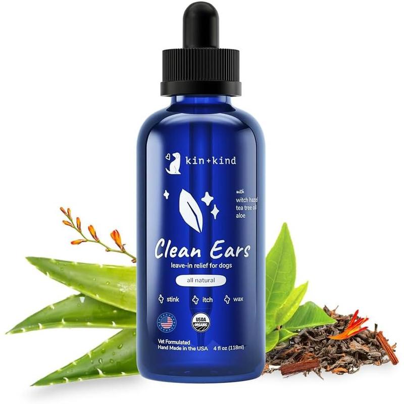Organic Ear Cleaner for Dogs - Made The USA - Easy to Use & Mess-Free ...
